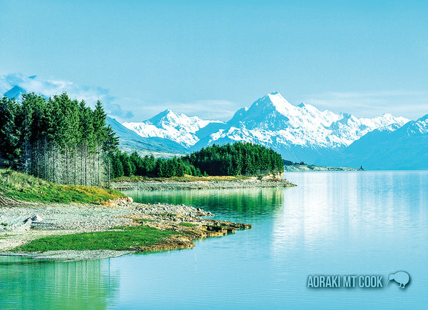 Mt Cook And Lake Pukaki - Large Postcard – Postcards NZ Ltd