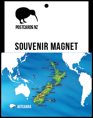 Map Of New Zealand - Magnet – Postcards NZ Ltd