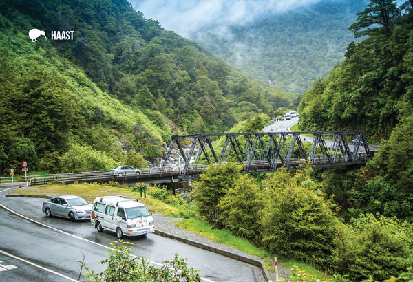 Gates Of Haast Bridge - Small Postcard – Postcards NZ Ltd